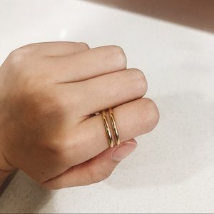 Jewelry | Gold Minimalist Double Ring Band | Poshmark